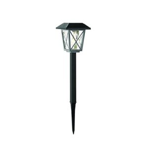 hampton bay lighting black & grey led landscape pathway light set with vintage bulb (6-pack), nxt-p7100-04