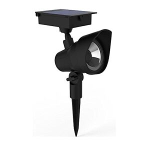 hampton bay solar black spot light