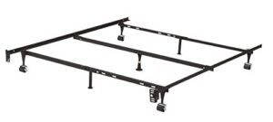 kb designs – 7 leg heavy duty metal queen size bed frame with center support legs