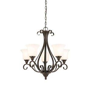 hampton bay 5-light oil rubbed bronze chandelier