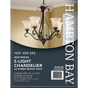 Hampton Bay 5-Light Oil Rubbed Bronze Chandelier