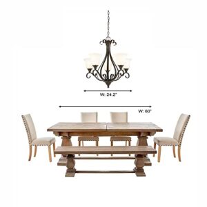 Hampton Bay 5-Light Oil Rubbed Bronze Chandelier