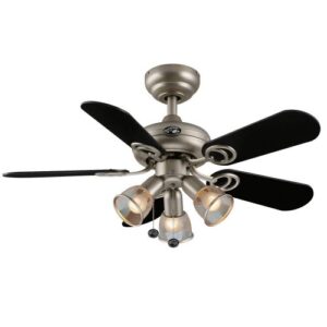 hampton bay san marino 36 in. brushed steel ceiling fan