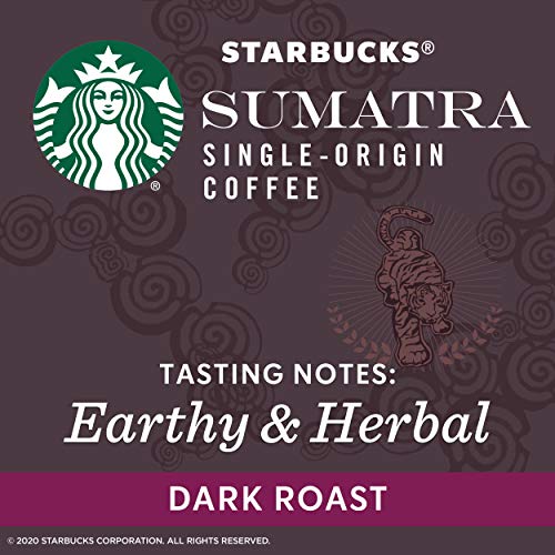 Starbucks Sumatra Dark Roast Single Cup Coffee for Keurig Brewers,0.42 Ounce (Pack of 24)