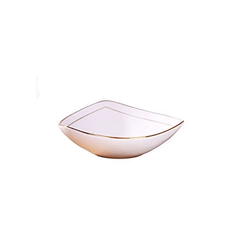 KOWMcp Dinner Plates 20.5 * 5cm White Rectangular Dinner Platter, Restaurant Dessert Plates for Appetizers, Snacks, Sushi, Lunch, Chips, Party