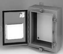 eaton electrical – 201610-4 – eaton b-line series wall mounted panel enclosure, 20in height, 6in length, 16in width, nema 4, hinged cover, 4 enclosure, medium single door, external mounting feet,