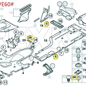 Rexka 50 pcs M4.8-1.61 x 16mm Hex Head Sems Screws for BMW Wheel Arch Trim Underfloor Coating Rear Trim Cover Underhood Shield 07147129160 E46 E60 E63 E66 E70 E82 E83 E90 07-14-7-129-160