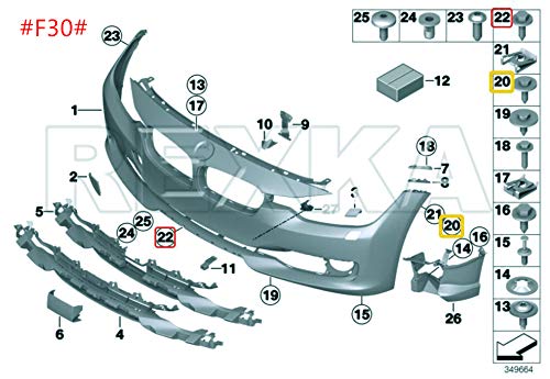 Rexka 50 pcs M4.8-1.61 x 16mm Hex Head Sems Screws for BMW Wheel Arch Trim Underfloor Coating Rear Trim Cover Underhood Shield 07147129160 E46 E60 E63 E66 E70 E82 E83 E90 07-14-7-129-160