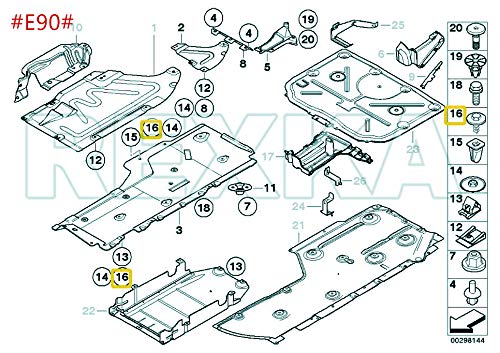 Rexka 50 pcs M4.8-1.61 x 16mm Hex Head Sems Screws for BMW Wheel Arch Trim Underfloor Coating Rear Trim Cover Underhood Shield 07147129160 E46 E60 E63 E66 E70 E82 E83 E90 07-14-7-129-160