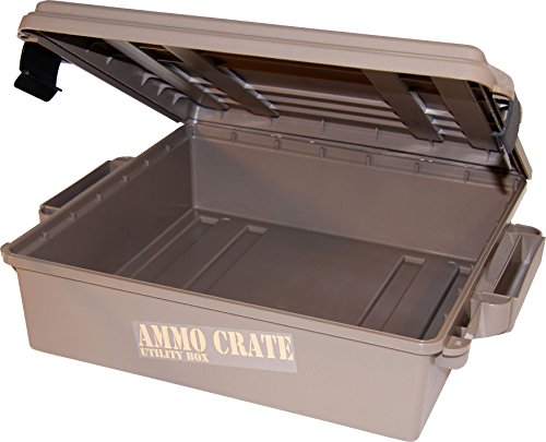 MTM ACR5-72 ACR5 Ammo Crate Utility Box, Brown, Medium&MTM ACR4-18 Ammo Crate Utility Box,Green,Medium