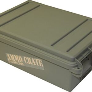 MTM ACR5-72 ACR5 Ammo Crate Utility Box, Brown, Medium&MTM ACR4-18 Ammo Crate Utility Box,Green,Medium