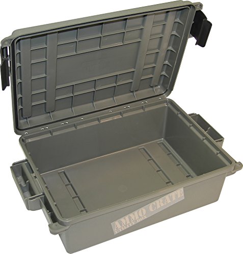 MTM ACR5-72 ACR5 Ammo Crate Utility Box, Brown, Medium&MTM ACR4-18 Ammo Crate Utility Box,Green,Medium