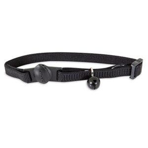 petmate aspen pet breakaway cat collar, 3/8′ x 8-12′, black