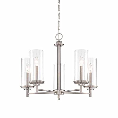 Hampton Bay 5-Light Brushed Nickel Finish Interior Chandelier