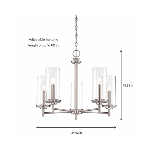 Hampton Bay 5-Light Brushed Nickel Finish Interior Chandelier