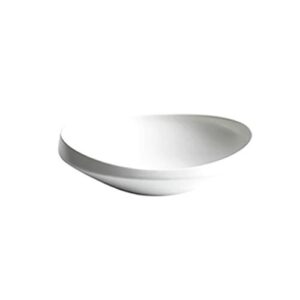 kowmcp dinner plates 1pcs white ceramic plate, can be used to set the plate, put steak, vegetables, fruits, eggs (size : m)