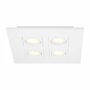 hampton bay 27992-hbu 9.2-watt white integrated led flushmount light