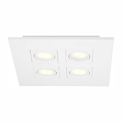 Hampton Bay 27992-HBU 9.2-Watt White Integrated LED Flushmount Light