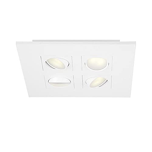 Hampton Bay 27992-HBU 9.2-Watt White Integrated LED Flushmount Light