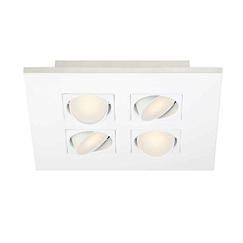 Hampton Bay 27992-HBU 9.2-Watt White Integrated LED Flushmount Light