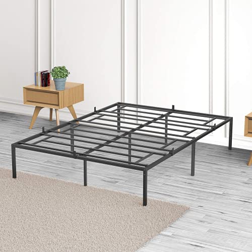 Coucheta Bed Frame with Storage 13 Inch Metal Platform Bed Frame with Steel Slat Support No Box Spring Needed Heavy Duty Full Size Bed Frame Mattress Foundation Easy to Assemble (Full)