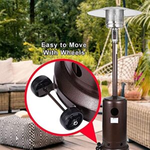 Universal Patio Heater Wheel Kit-Easy to Move/Install-Gas Patio Heater Replacement Universal Movable Wheel, Patio Heater Parts Outdoor Umbrella Gas Heater Wheel