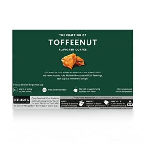 Starbucks Medium Roast K-Cup Coffee Pods — Toffeenut for Keurig Brewers — 10 Count (Pack of 6)