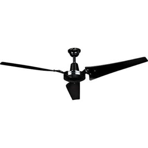 hampton bay 60 in. black industrial ceiling fan