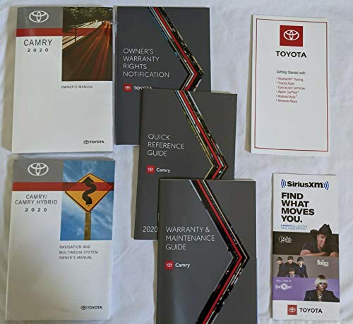 2020 Toyota Camry Owners Manual Original - Gas models