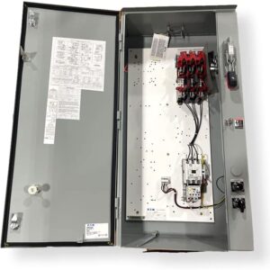 Eaton ECN5412AAC Freedom Standard Width Industrial Pump Panel with Disconnect Switch, NEMA 3R Enclosure Rainproof Painted Steel, 30 Amps/600V Class R Fuse