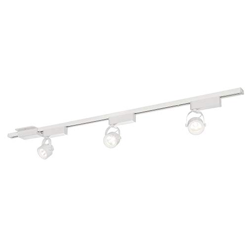 Hampton Bay 44 in. 3-Light White Integrated LED Track Lighting Kit with Gimbal Metal Shade