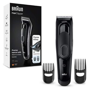 braun hc5050 hair clipper razor electric beard, with 17 length settings