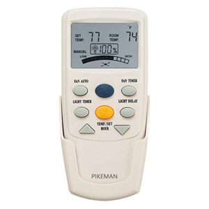 pikeman ceiling fan remote control replace hampton bay thermostatic lcd w fan timer fan-9t l3hfan-9t (remote only)