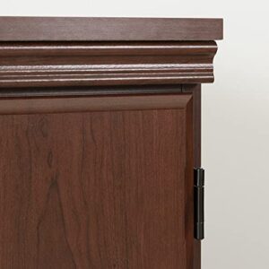 South Shore Morgan Small 2-Door Storage Cabinet, 19.38"D x 32.88"W x 32.38"H, Royal Cherry