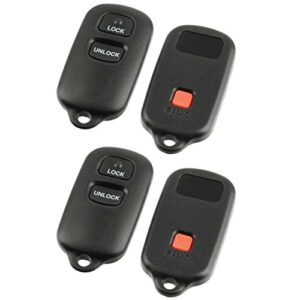 key fob keyless entry remote shell case & pad fits scion, toyota