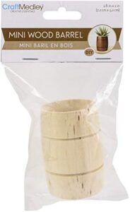 mini wood barrel 72x52mm –