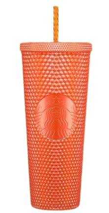 Starbucks Limited Edition Studded Tumbler Orange Pearl Halloween 2022 Venti 24 oz