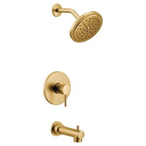 moen ut3293bg align m-core 3-series 1-handle tub and shower trim kit, valve required, brushed gold