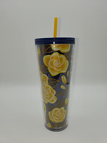 Starbucks Yellow Rose of Texas Plastic 24oz Cold Cup