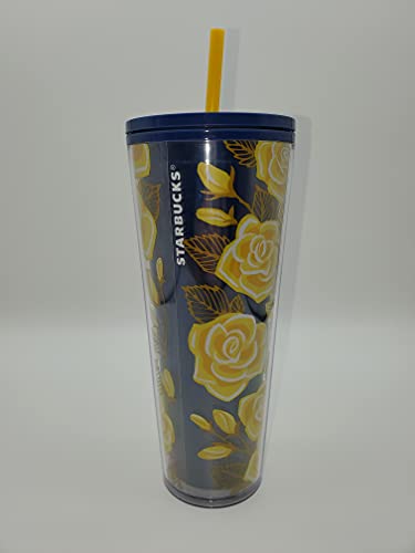 Starbucks Yellow Rose of Texas Plastic 24oz Cold Cup