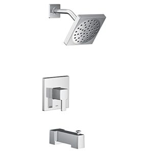 moen uts2713ep 90 degree m-core 2-series 1-handle tub and shower trim kit, valve required, chrome