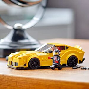 LEGO Speed Champions Toyota GR Supra 76901 Collectible Sports Car Toy Building Set with Racing Driver Minifigure