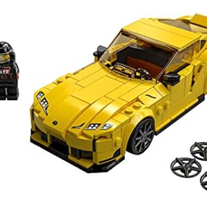 LEGO Speed Champions Toyota GR Supra 76901 Collectible Sports Car Toy Building Set with Racing Driver Minifigure