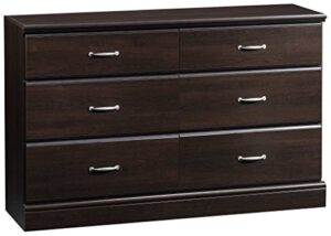 mainstays parklane 6-drawer dresser, espresso cinnamon cherry