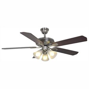 hampton bay glendale 52 in. brushed nickel ceiling fan – ag524-bn