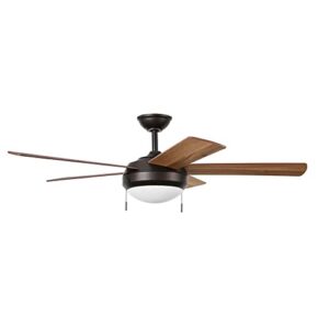 hampton bay claret 52 in. indoor oil rubbed bronze ceiling fan with light kit, (sw20006 orb)