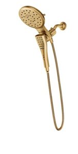 moen 220c3bg verso eight-function 7″ diameter spray head standard with handshower, brushed gold