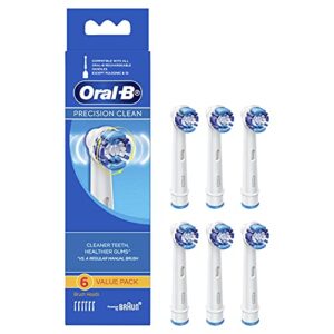 braun oral-b precision clean refill replacement rechargeable toothbrush heads 6 in pks