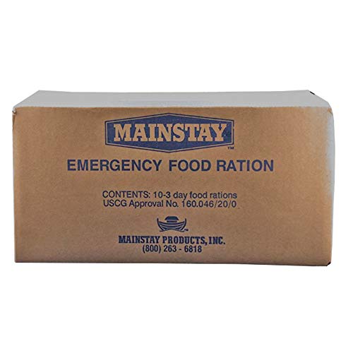 Mainstay Emergency Food Rations with Outdoors Equipment Emergency Guide-3600 Calorie Bar- Full Case