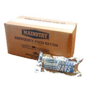 Mainstay Emergency Food Rations with Outdoors Equipment Emergency Guide-3600 Calorie Bar- Full Case